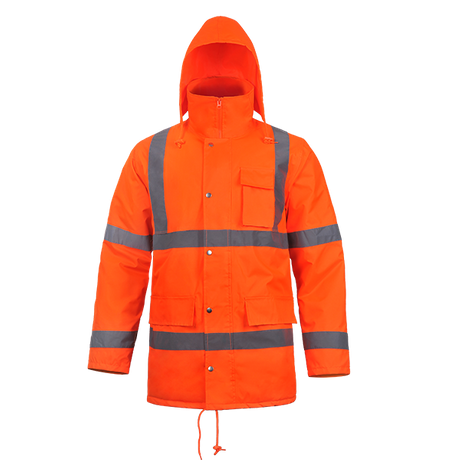 Men Worker Parka F.Orange color - Buy Men Waterproof winter workwear ...